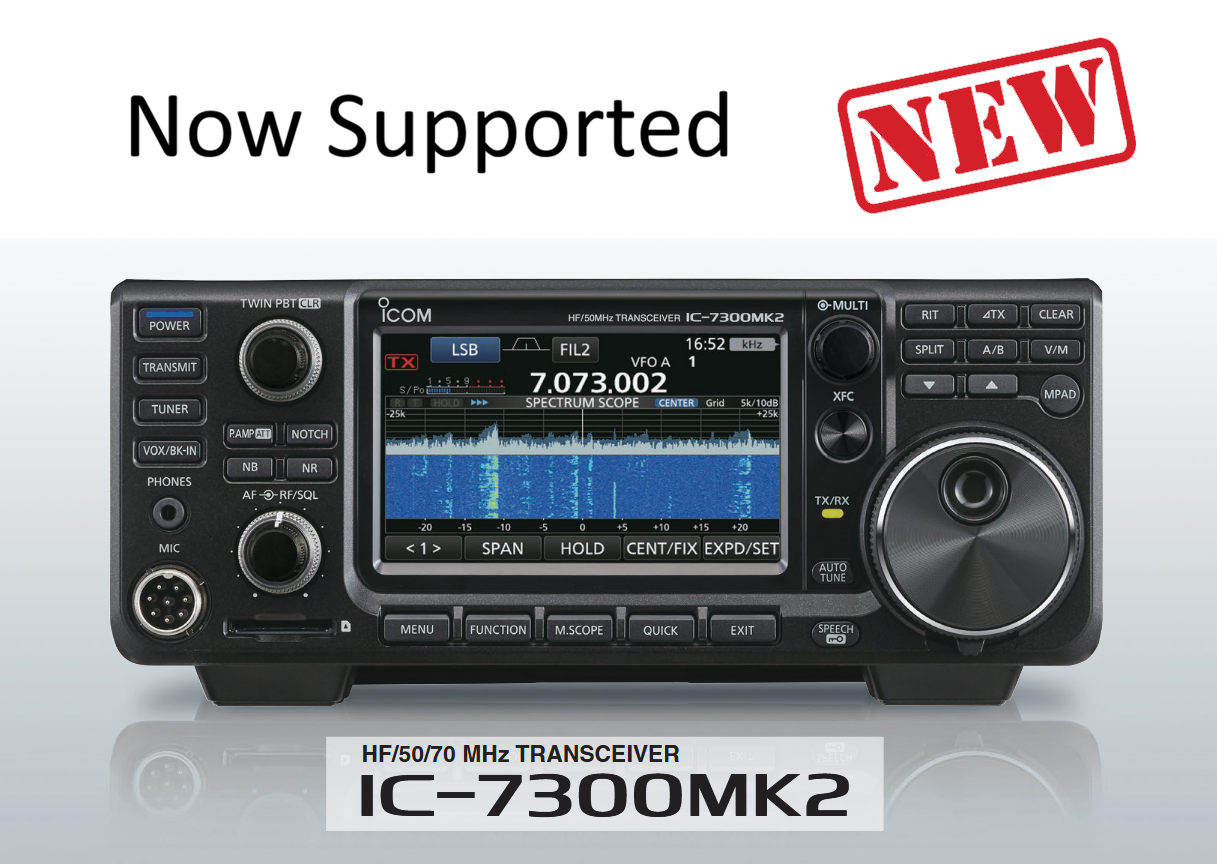 New IC-7300 mk2 Now Supported in SDR-Control - HAM Radio Apps